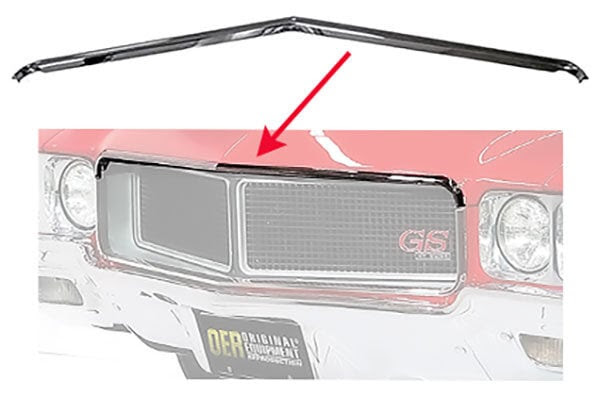Pfyc 1970 Buick Gran Sport Gs 455 Front Hood Lip Molding Die